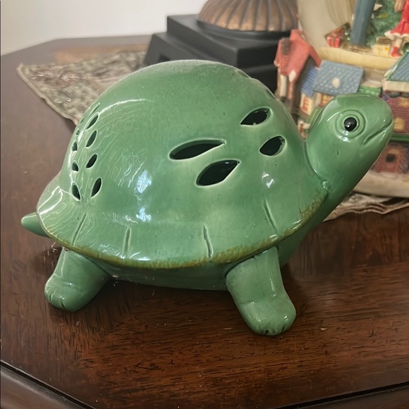 Vintage | Accents | Vintage Green Ceramic Turtle Figurine Decor For ...